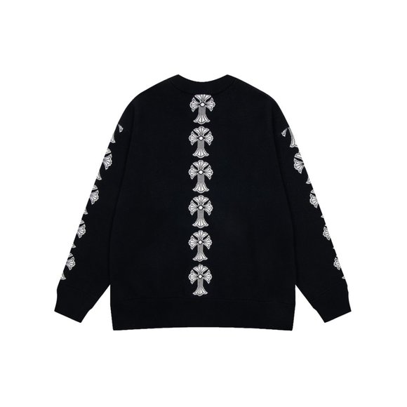 Chrome Hearts | Sweaters | Chrome Hearts Cross Embroidered Monogrammed ...